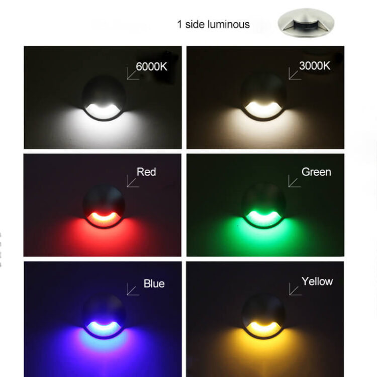 Side view Underground Led Lights 1 - Side Dia42mm,Dia52mm,Dia62mm ...