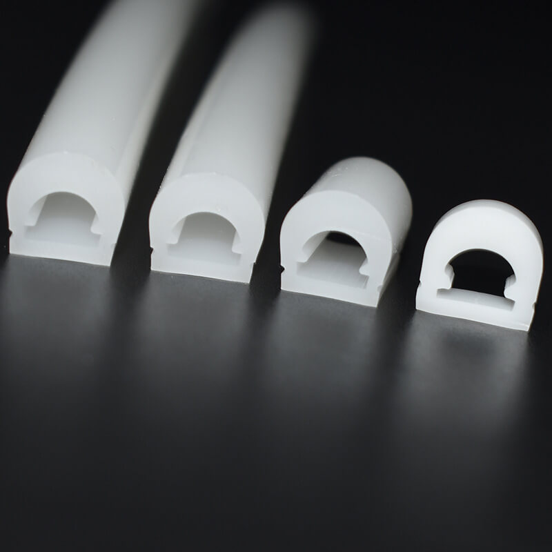 New 180 degree Dome Curve silicone led strip tube - Top View 10*10mm ...