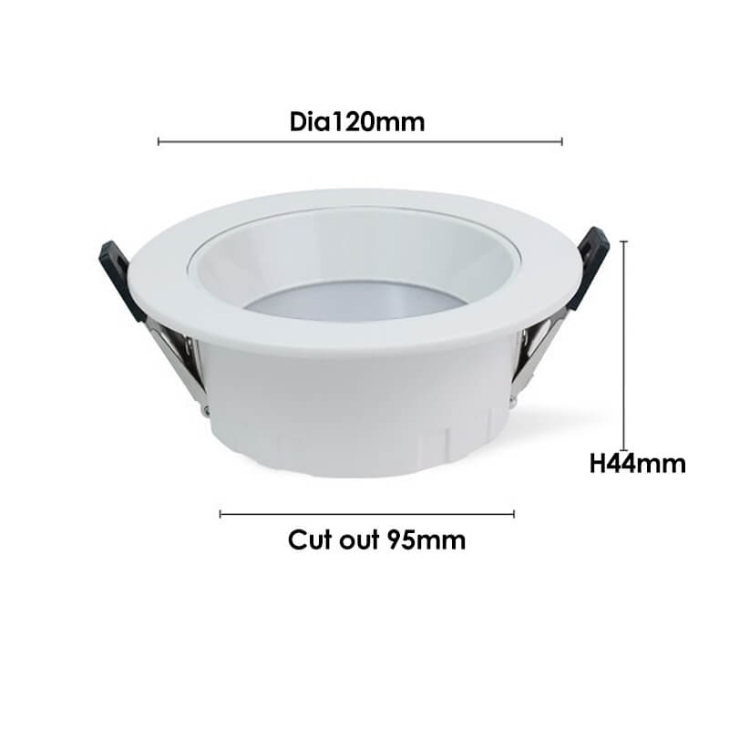 New Slim Recessed LED Downlight Round Anti-glare 7W to 24W - Ledluminous